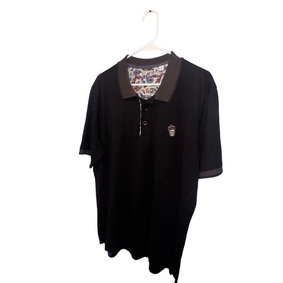 Robert Graham | Shirts | Robert Graham Mens Classic Fit Black Polo ...